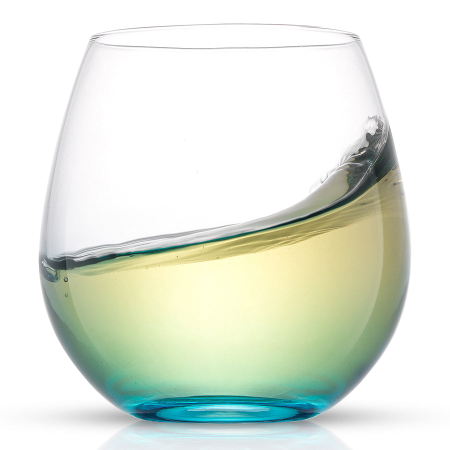 Hue Colored Stemless Wine Set | JoyJolt