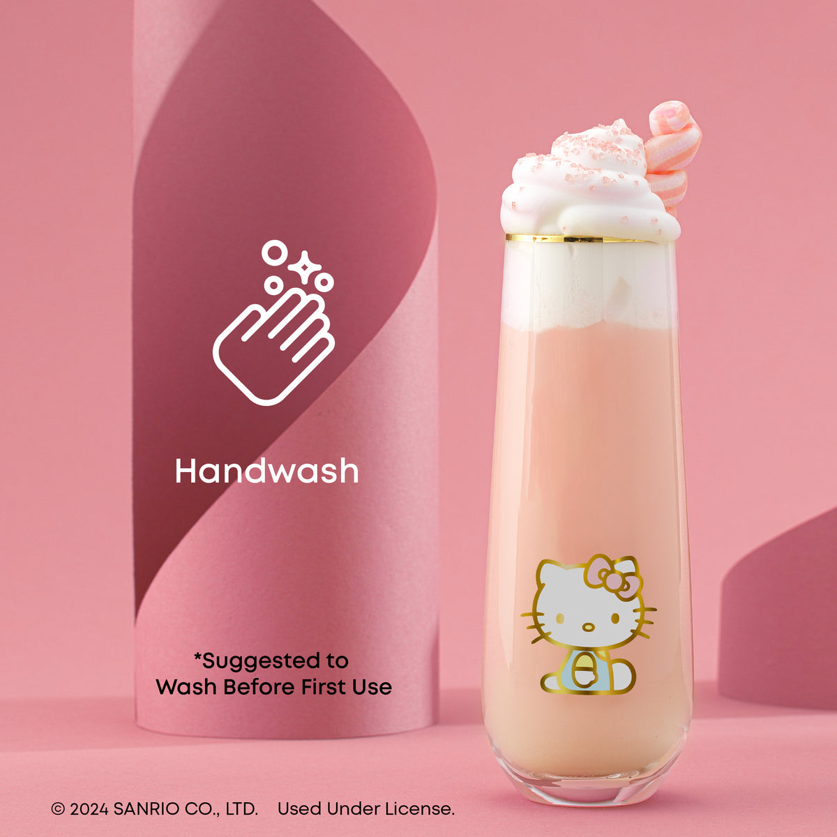 Hello Kitty® Stay Gold Stemless Flutes