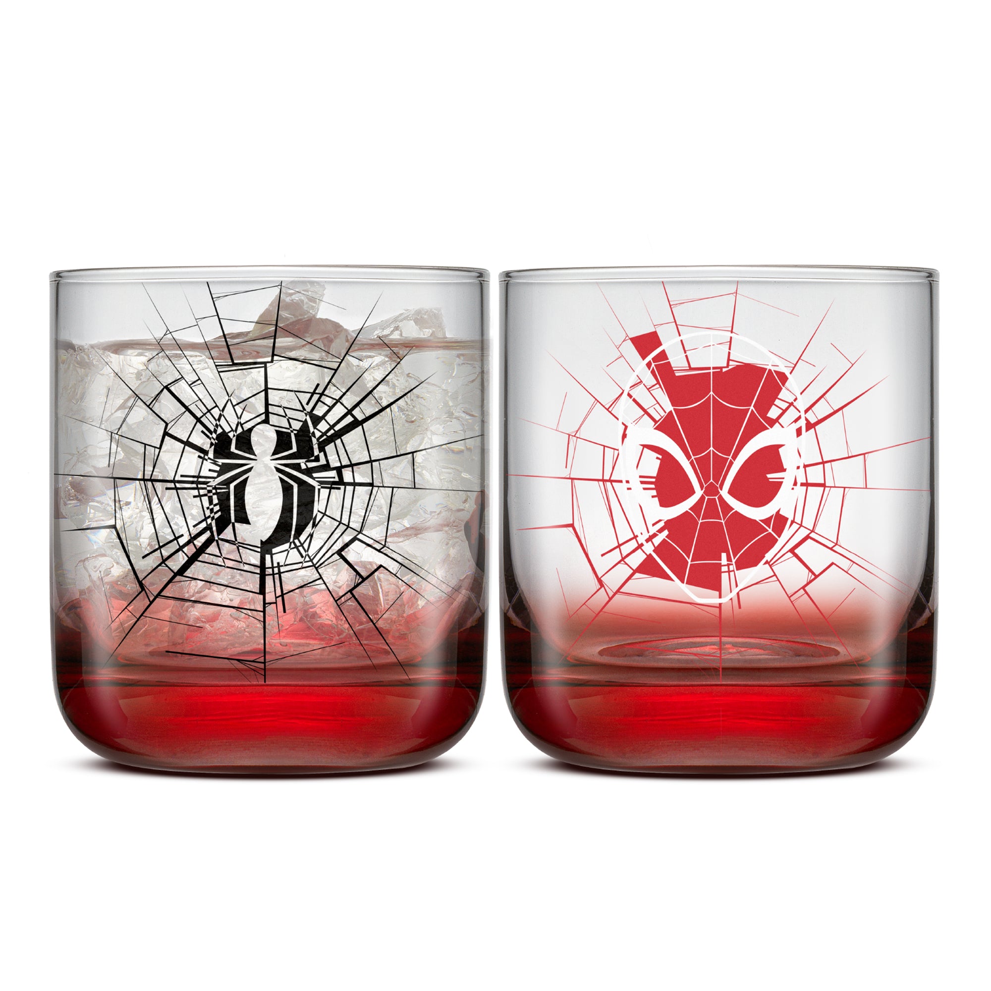 Marvel Spider-Man Webbed Hero Short Drinking Glasses | JoyJolt