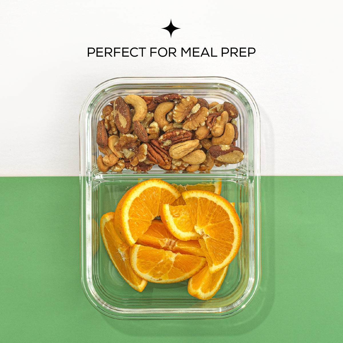 JoyJolt 2-Sectional Meal Prep Food Storage Containers