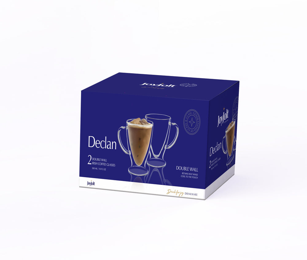 Declan Irish Double Wall Coffee Glasses